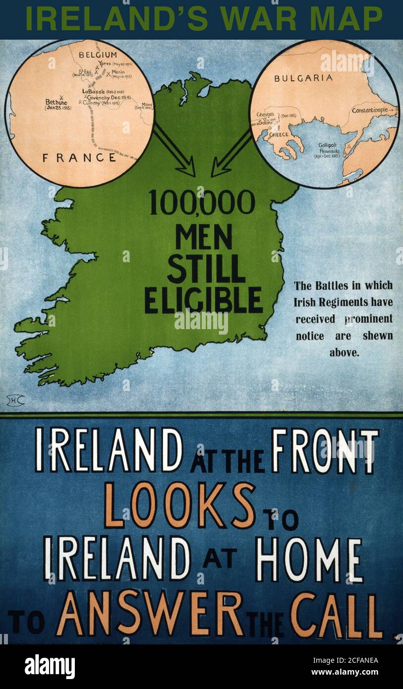 Irelands war map Stock Photo - Alamy