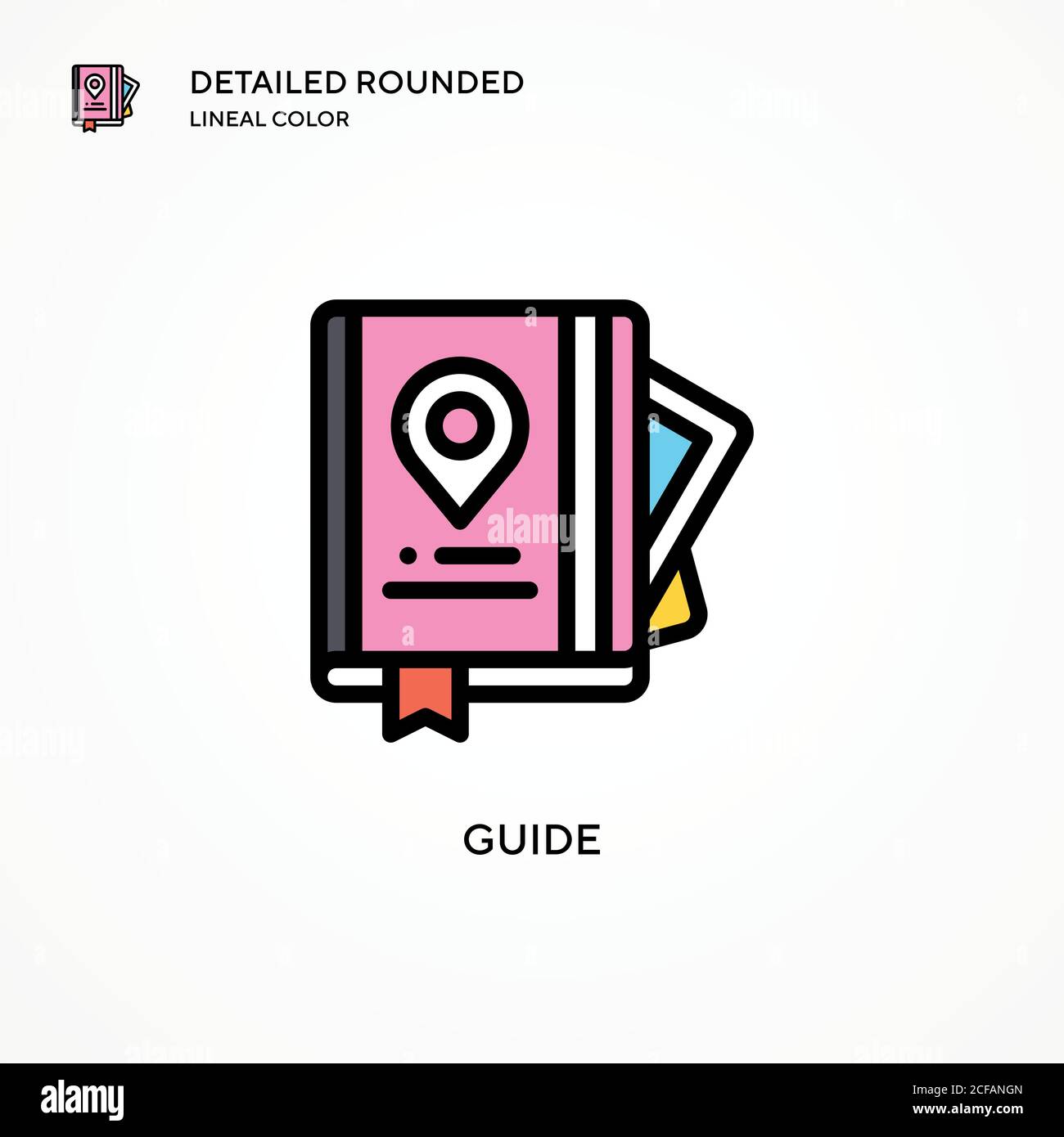 Guide vector icon. Modern vector illustration concepts. Easy to edit ...