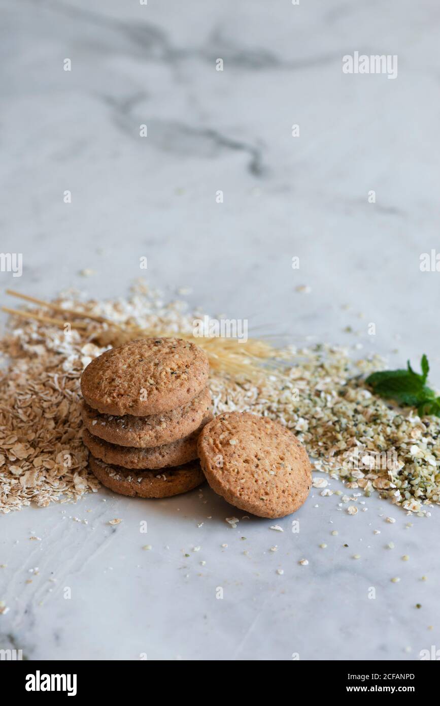 Close-up of some delicious cookies Stock Photo - Alamy