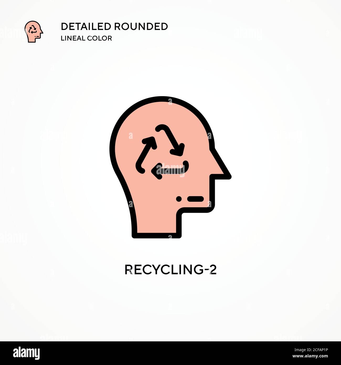 Recycling-2 vector icon. Modern vector illustration concepts. Easy to ...