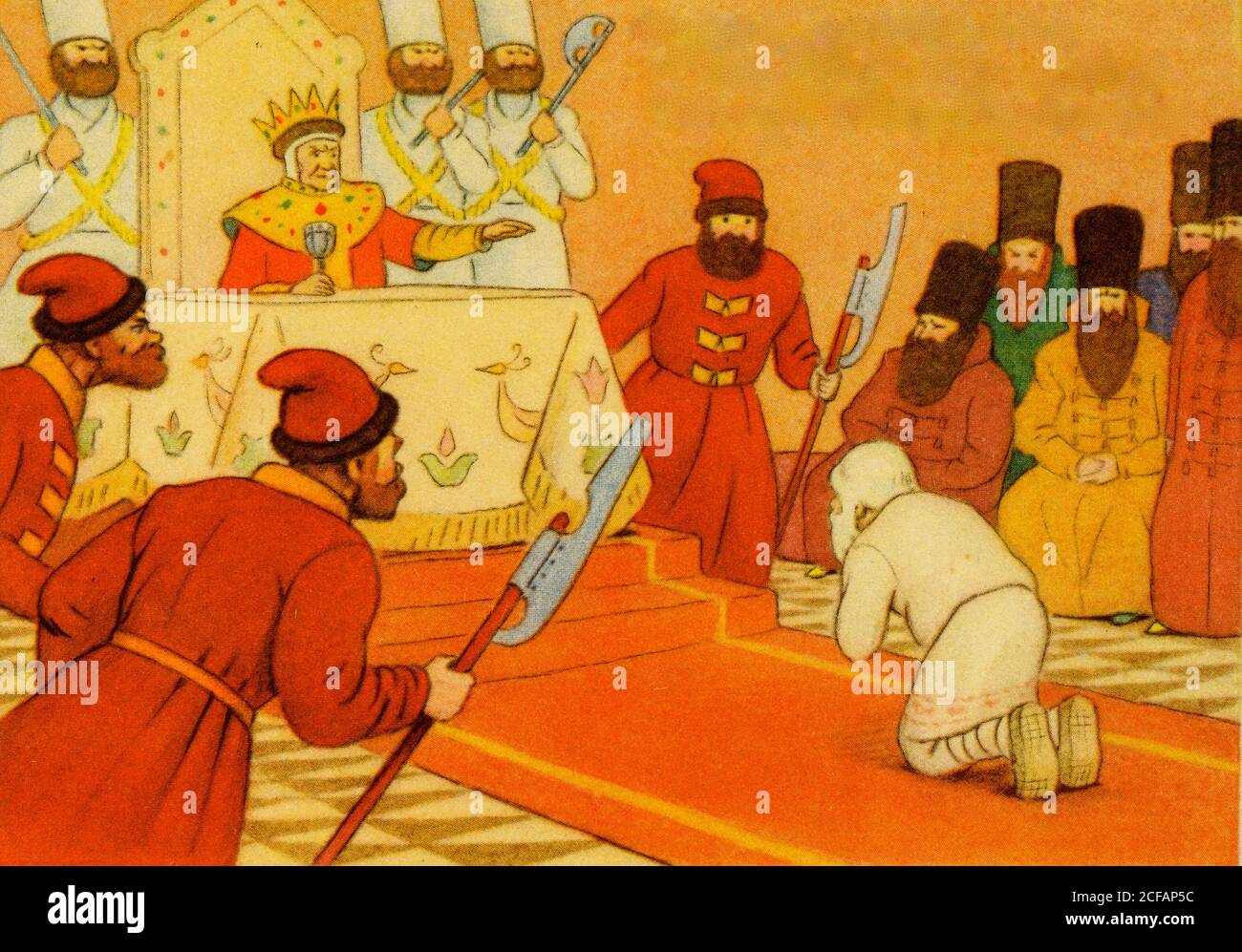 Bowing before the Russian Tsar Stock Photo - Alamy