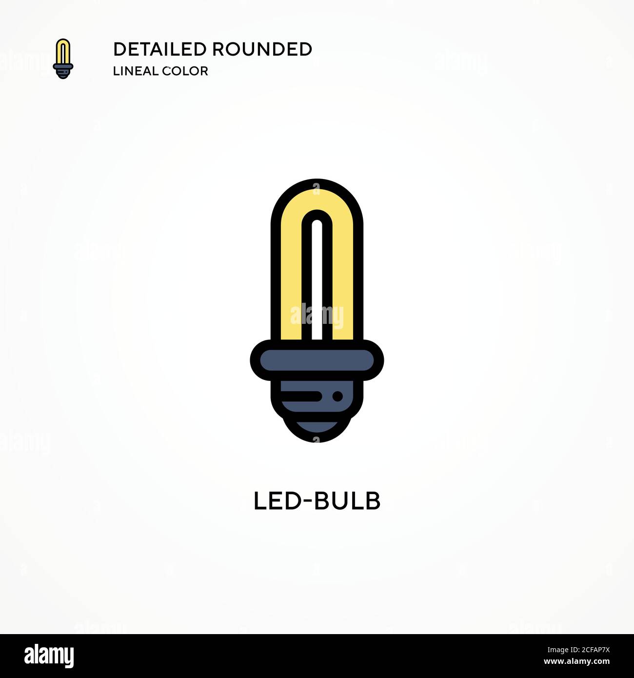 Led-bulb vector icon. Modern vector illustration concepts. Easy to edit ...