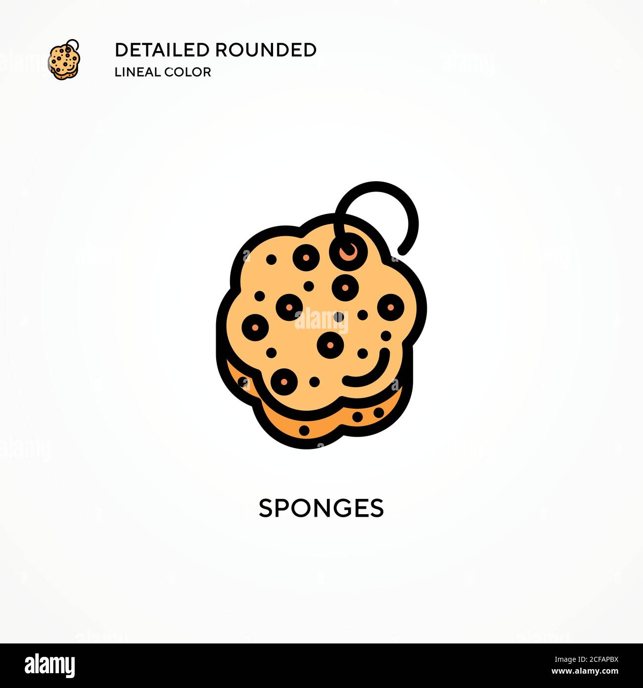Sponges vector icon. Modern vector illustration concepts. Easy to edit ...