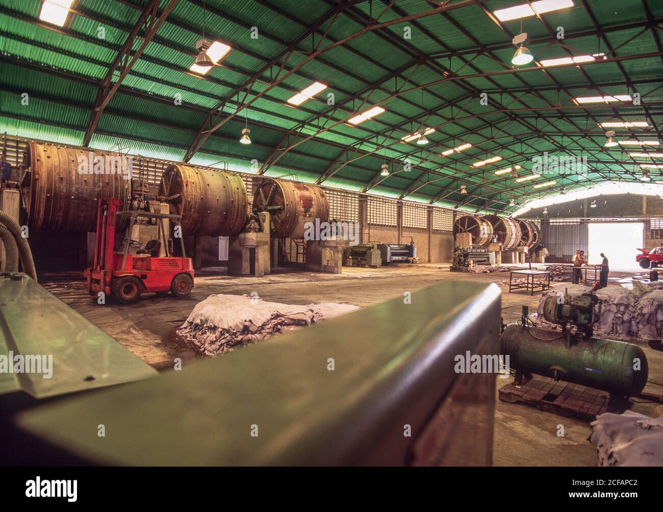Tannery or leather factory, Venezuela Stock Photo - Alamy