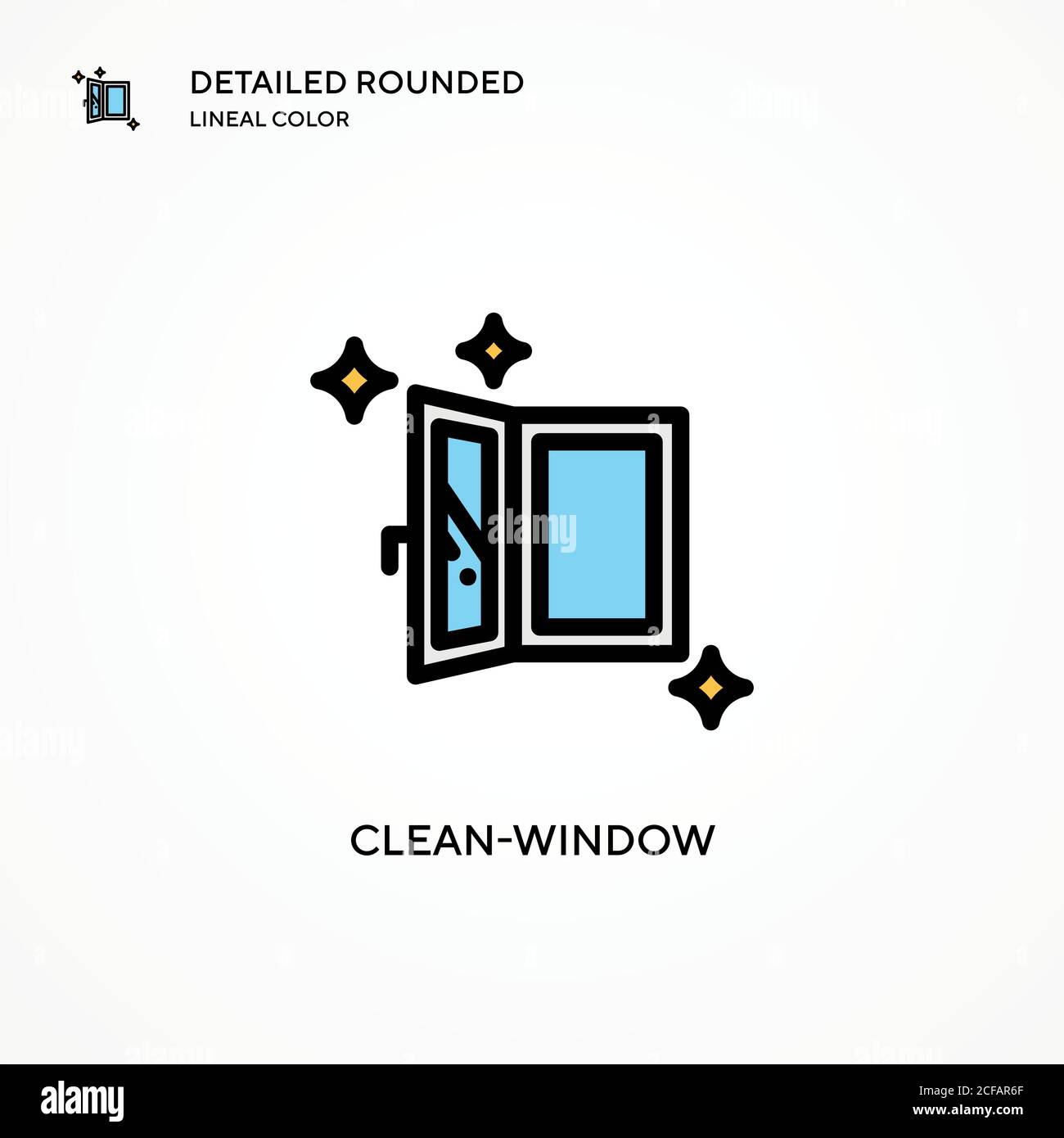 Clean-window vector icon. Modern vector illustration concepts. Easy to ...
