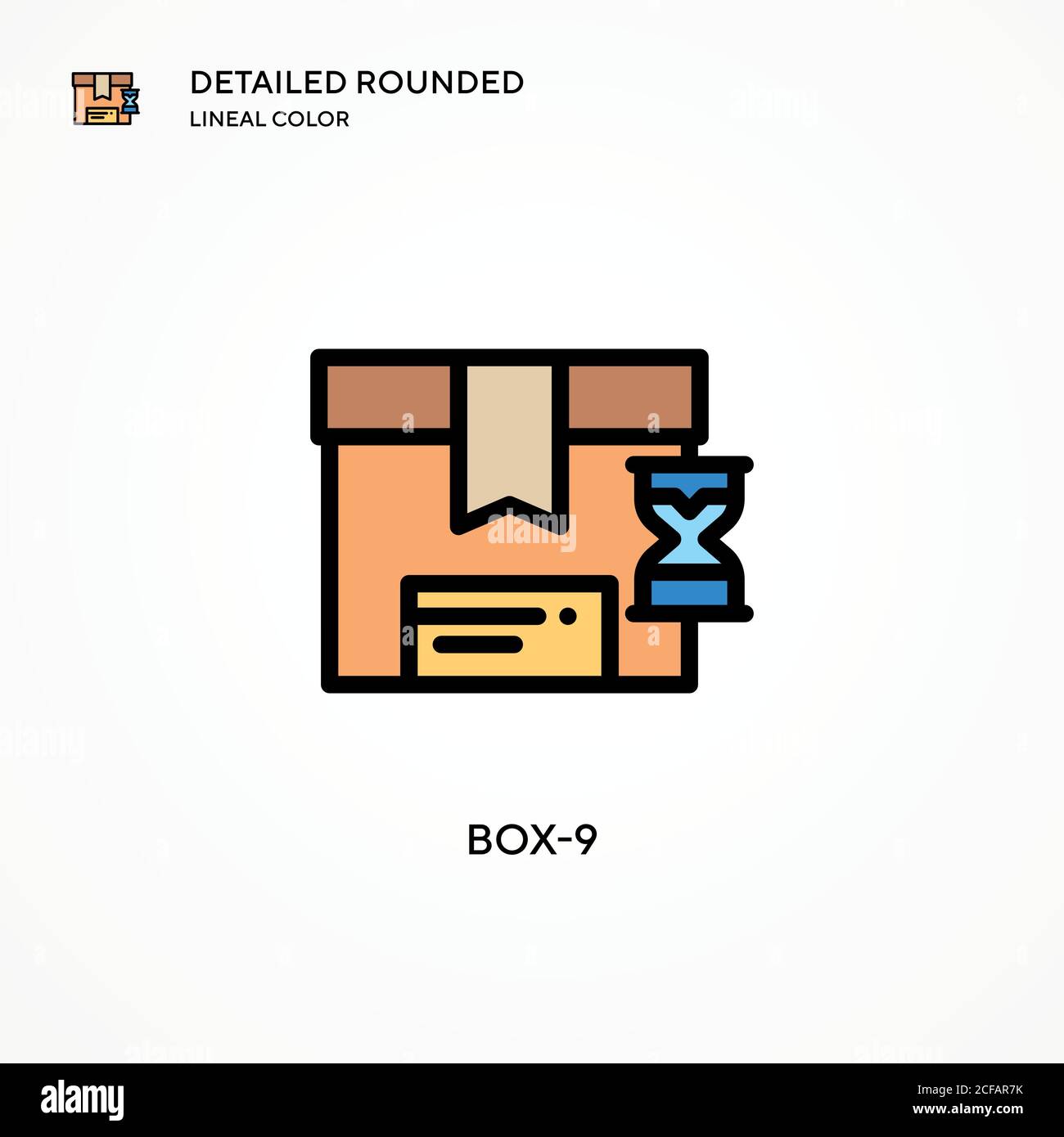 Box-9 vector icon. Modern vector illustration concepts. Easy to edit ...