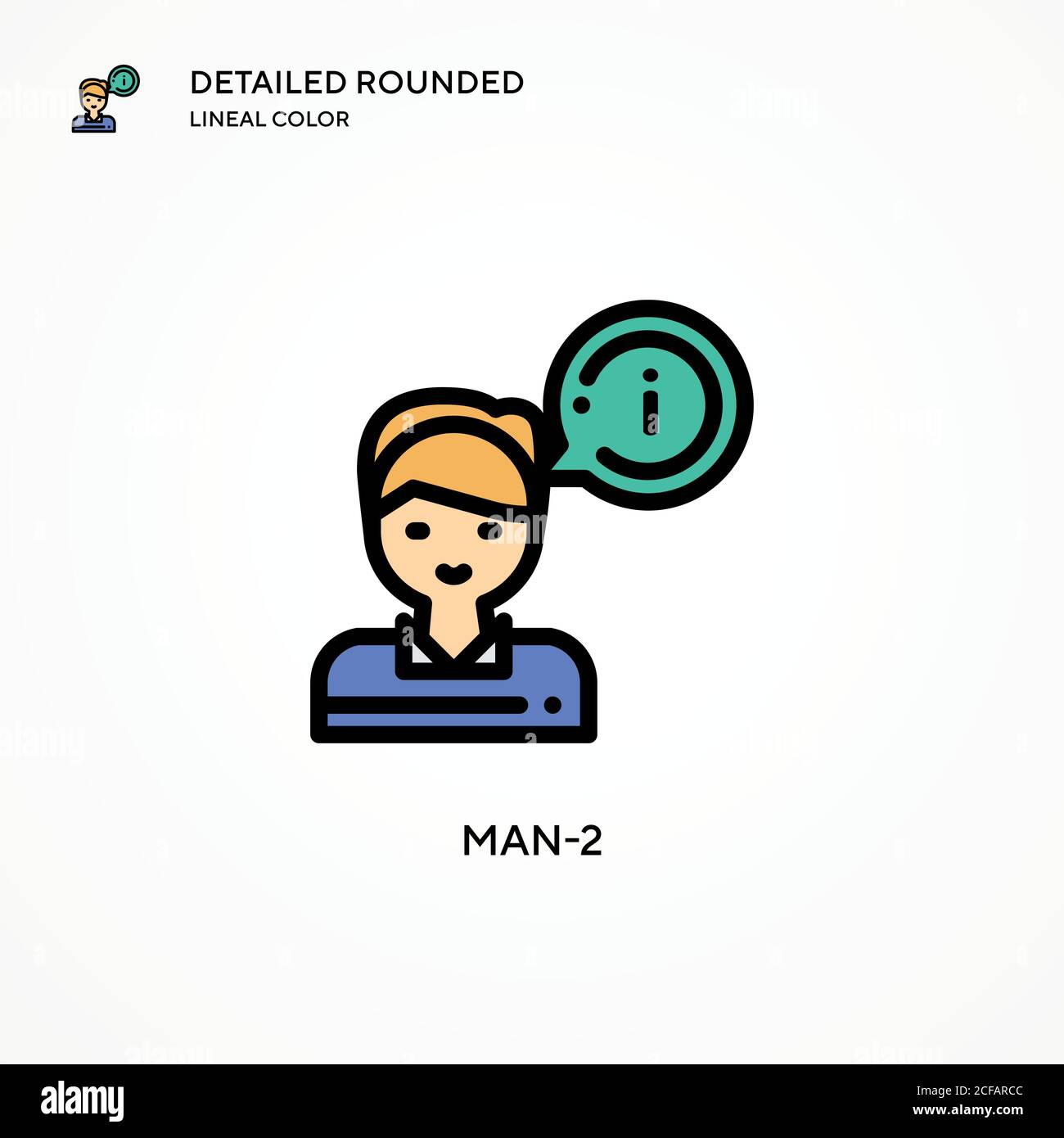 Man-2 vector icon. Modern vector illustration concepts. Easy to edit ...
