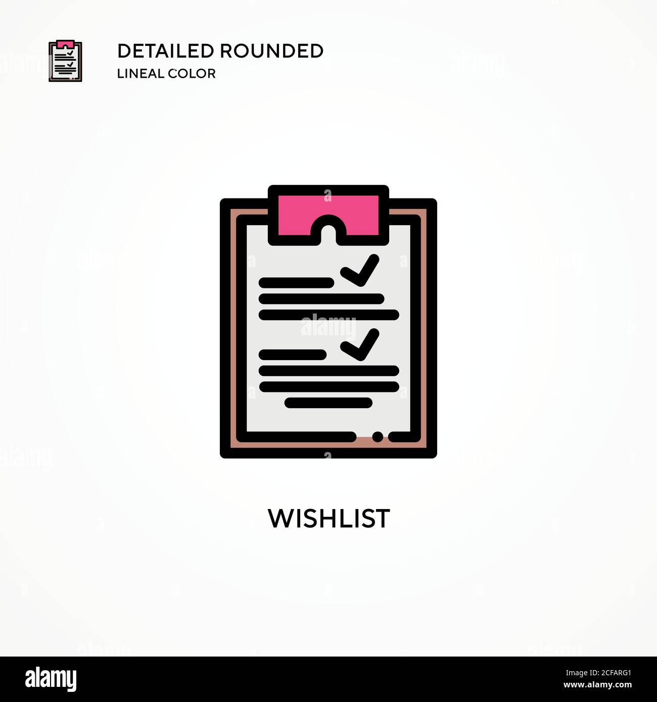 Wishlist vector icon. Modern vector illustration concepts. Easy to edit ...