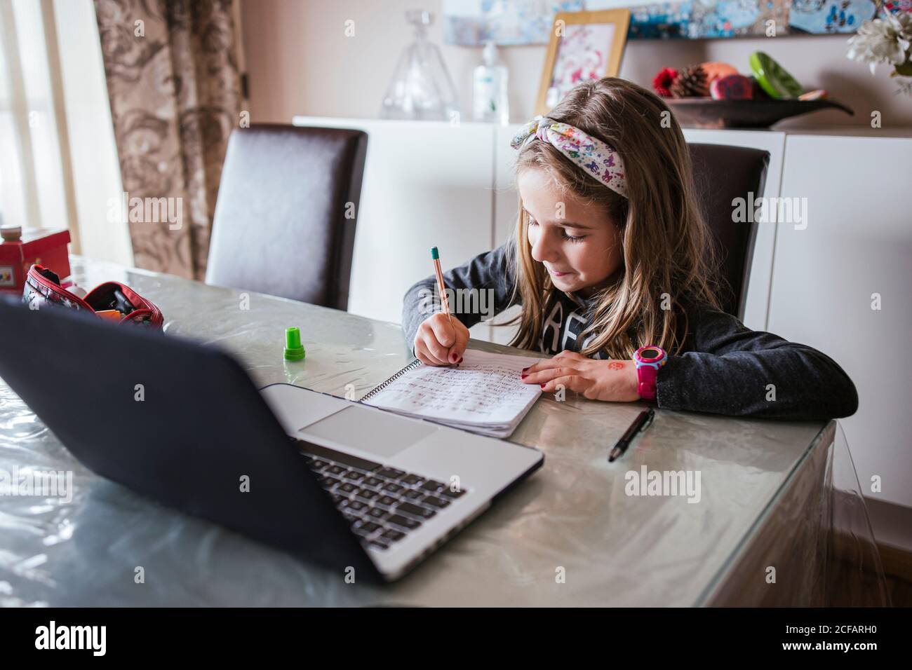 Doing an assignment hi-res stock photography and images - Alamy