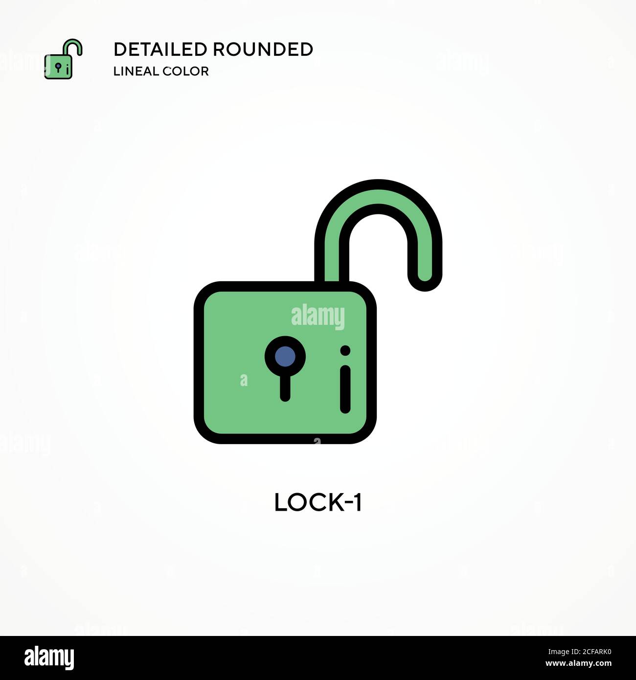 Lock-1 vector icon. Modern vector illustration concepts. Easy to edit ...
