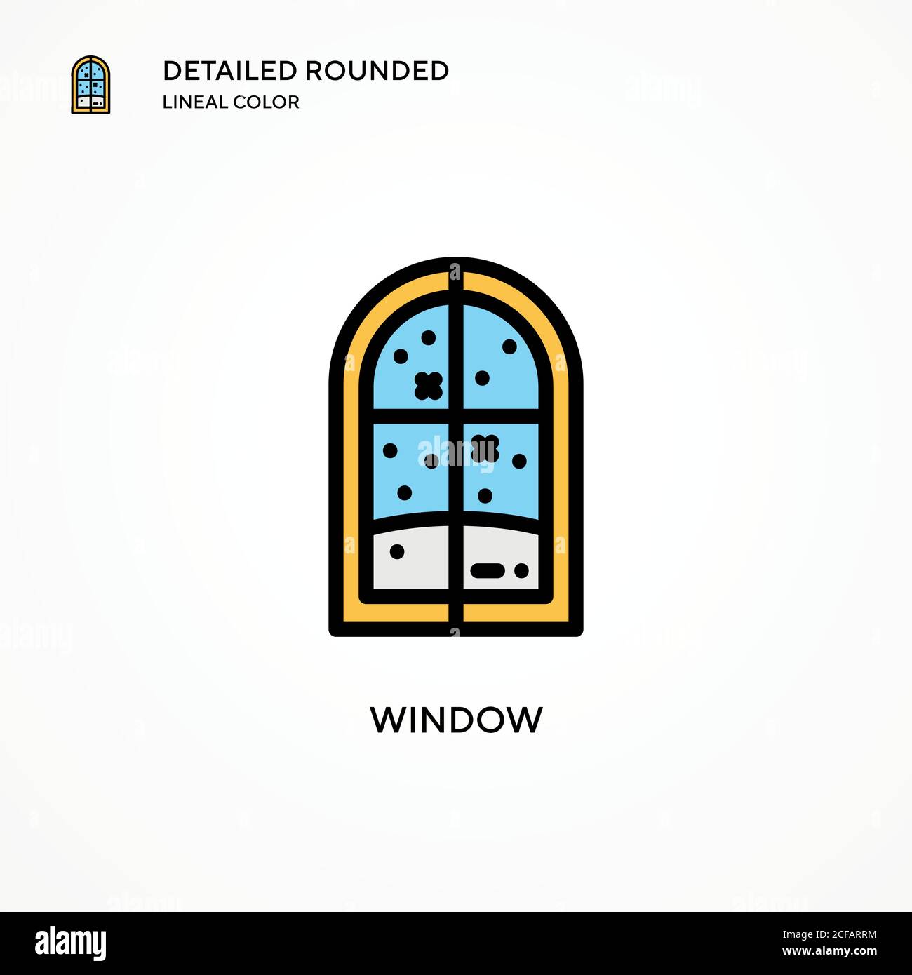 Window vector icon. Modern vector illustration concepts. Easy to edit ...