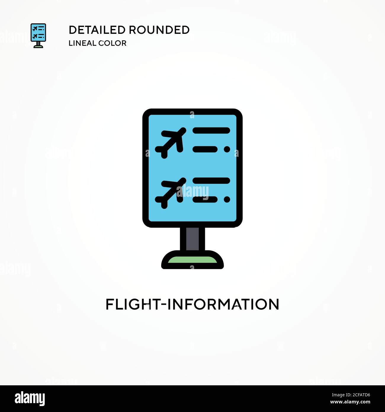 Flight-information vector icon. Modern vector illustration concepts ...