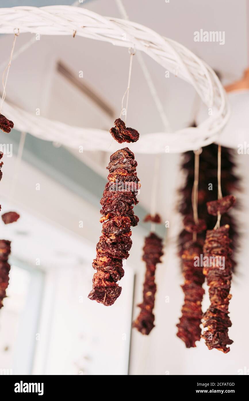Hanging pieces of meat hi-res stock photography and images - Alamy