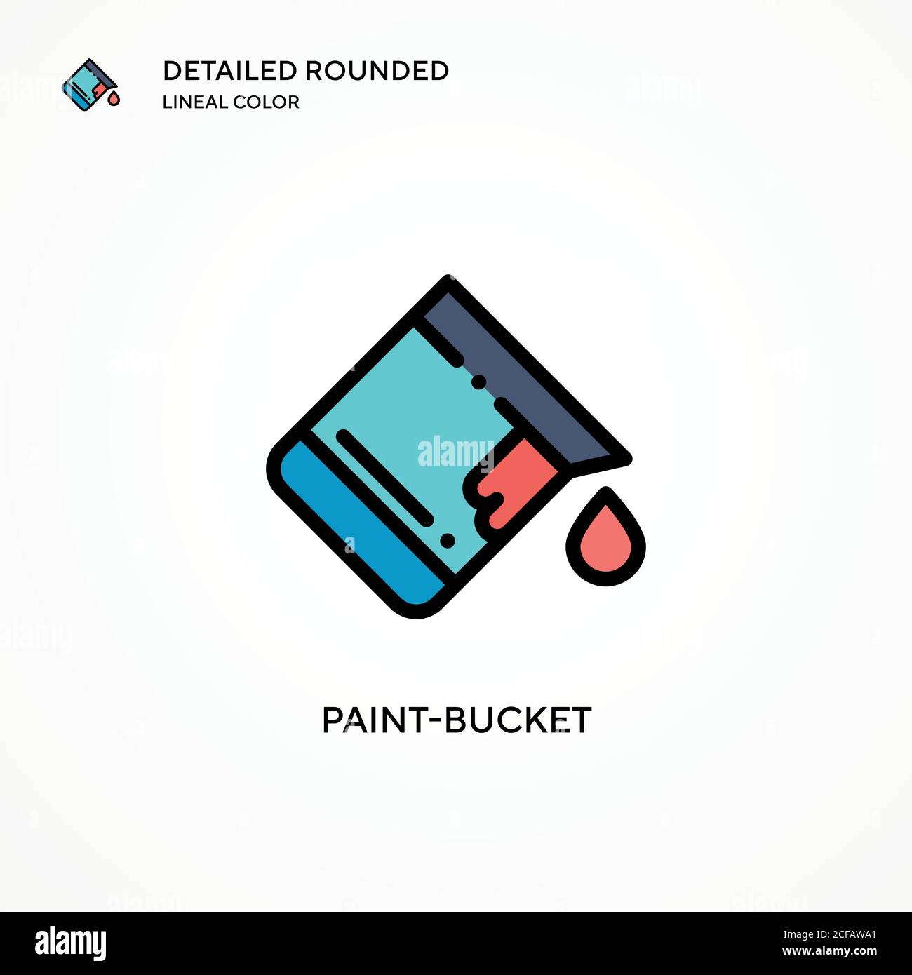 Paint-bucket vector icon. Modern vector illustration concepts. Easy to ...