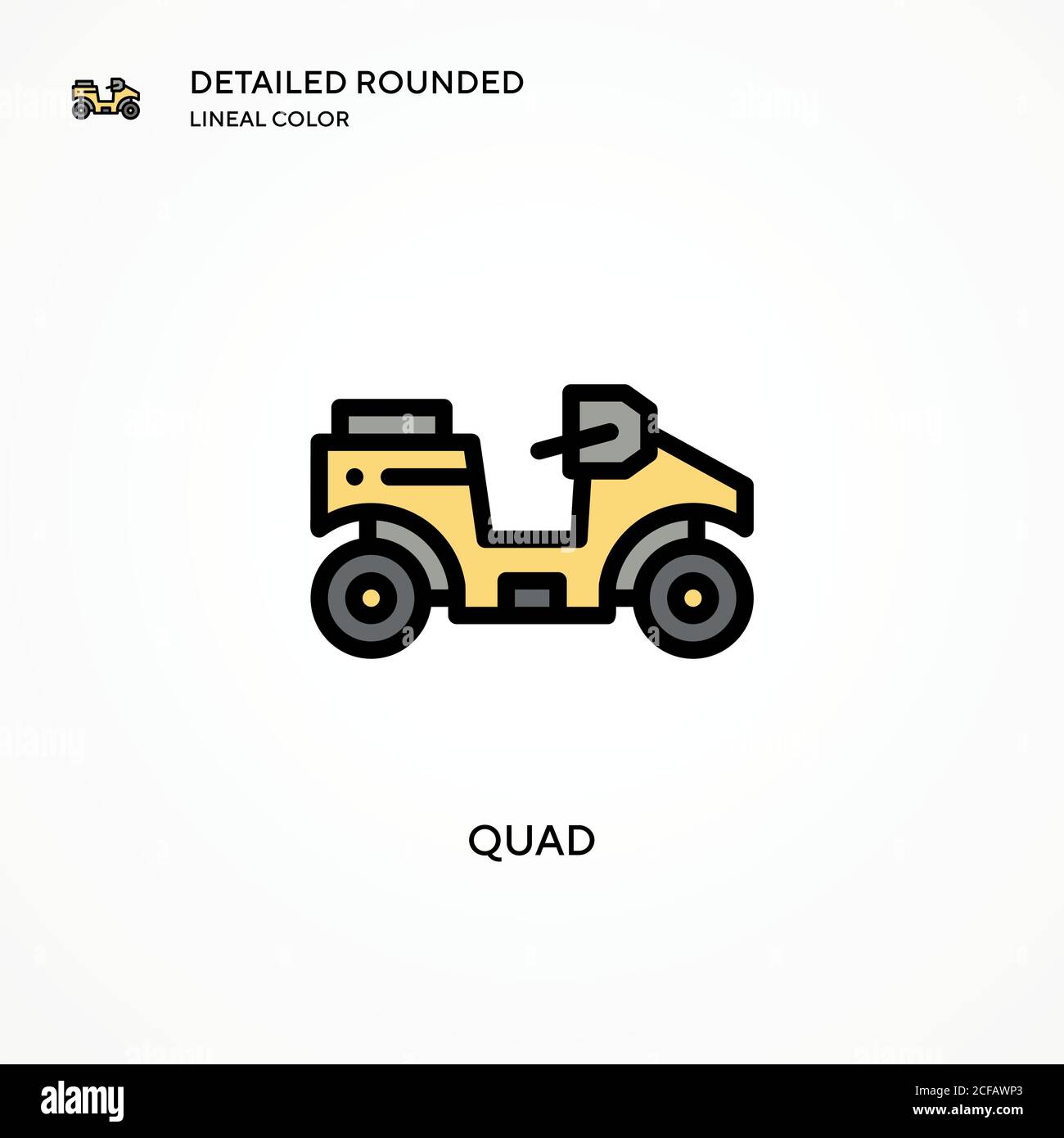 Quad vector icon. Modern vector illustration concepts. Easy to edit and ...