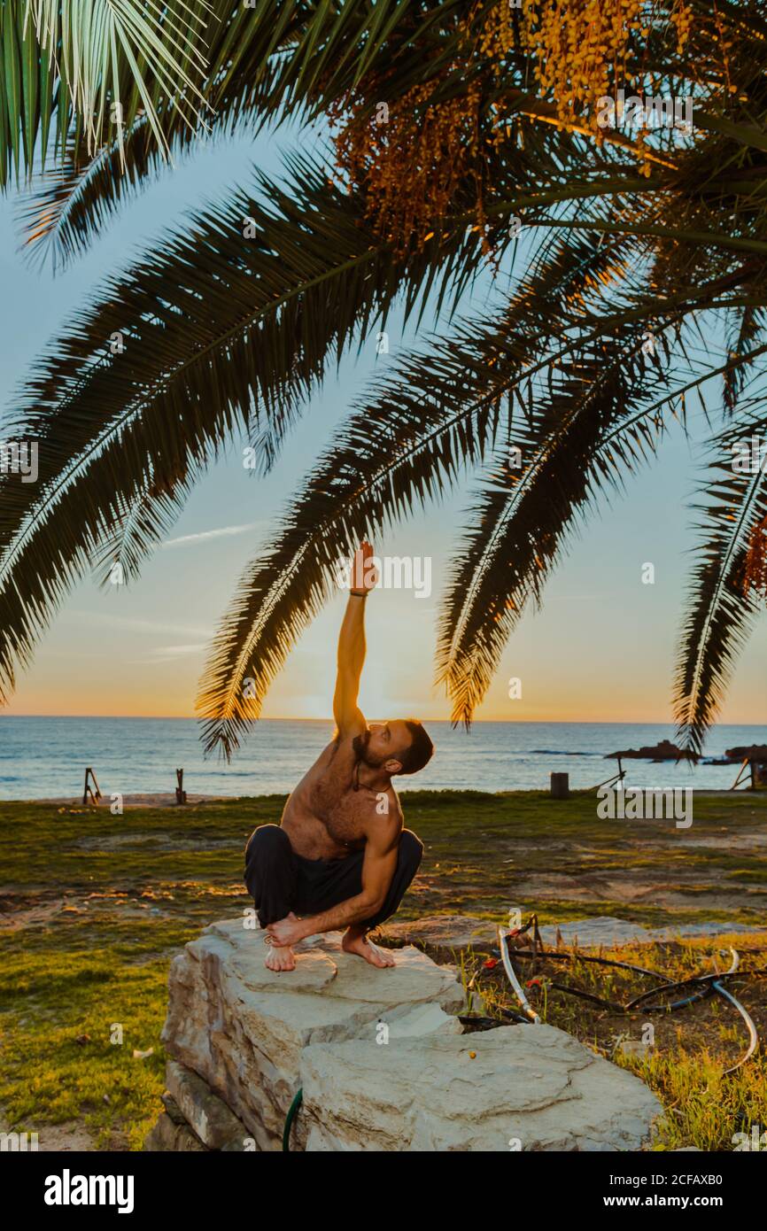 Yoga Poses On The Beach