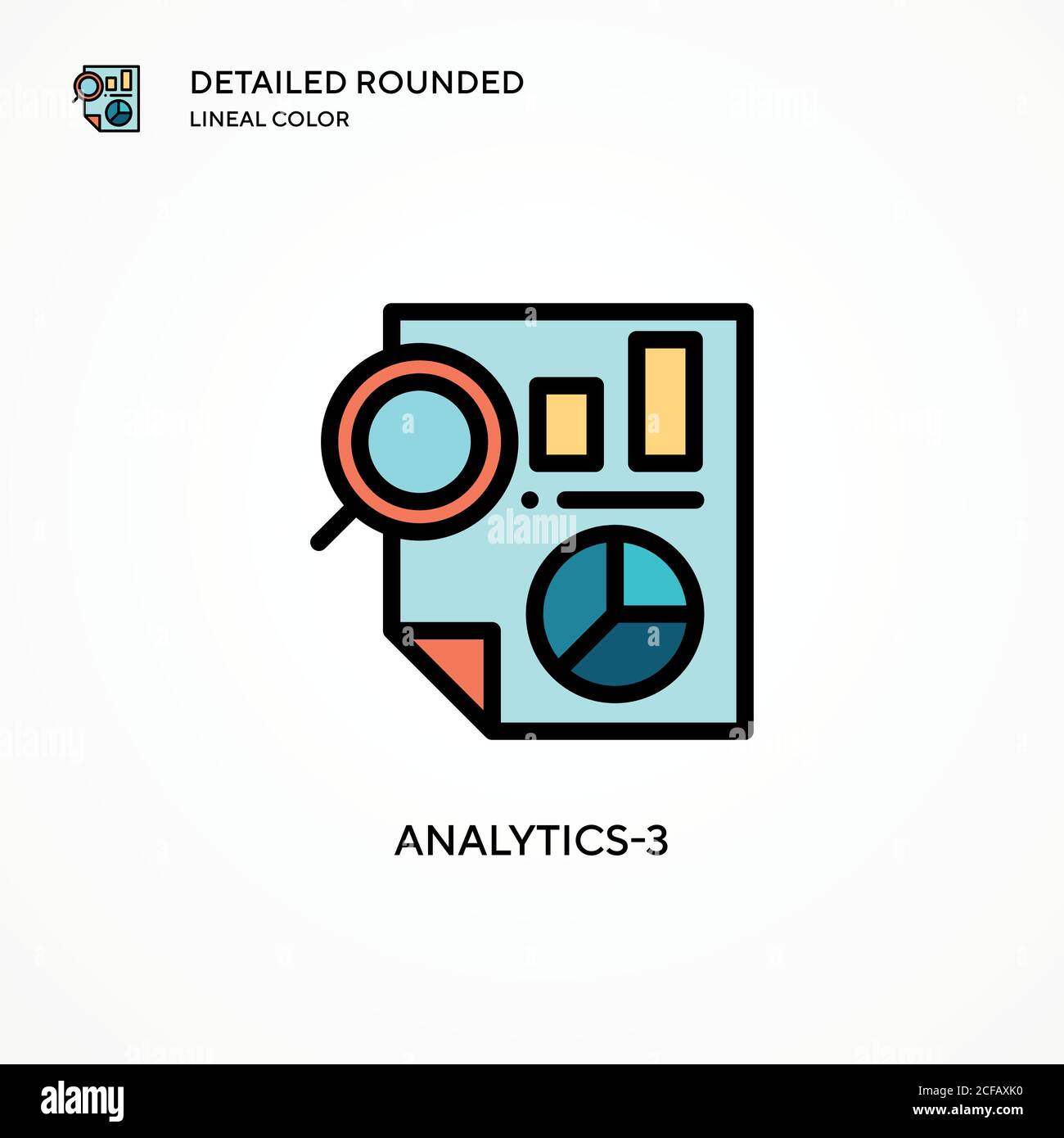 Analytics-3 vector icon. Modern vector illustration concepts. Easy to ...