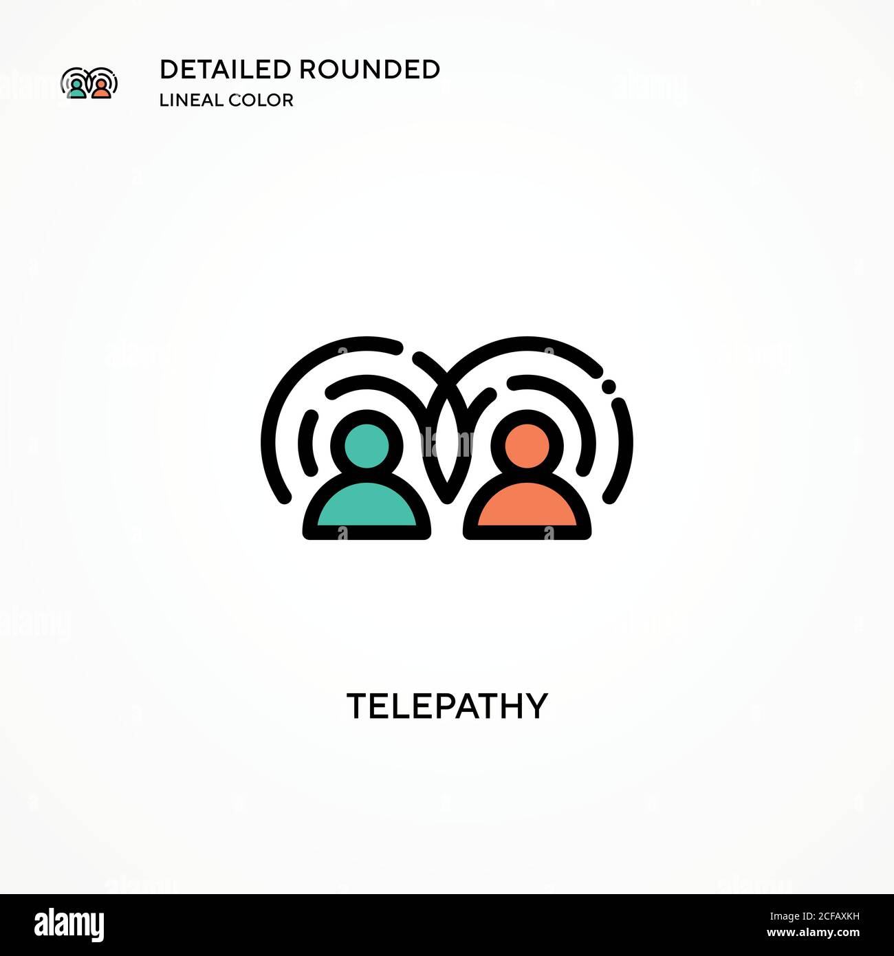Telepathy vector icon. Modern vector illustration concepts. Easy to ...