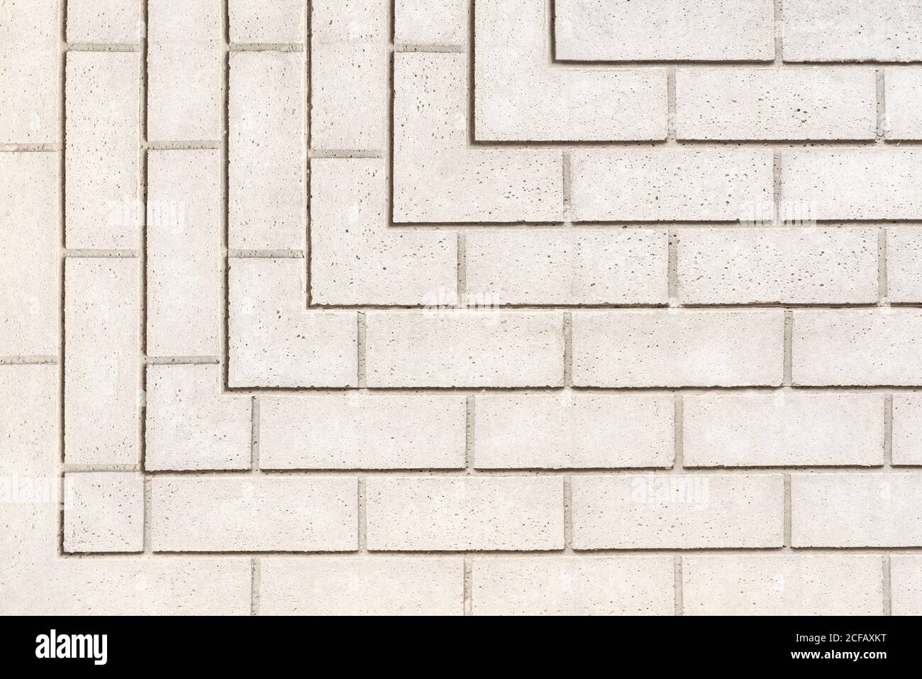 gray wall with corners left side down Stock Photo - Alamy