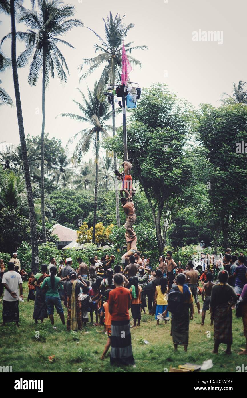 Climbing The Greasy Pole High Resolution Stock Photography and Images ...