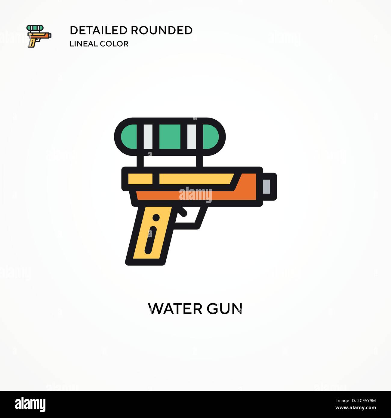 Water gun vector icon. Modern vector illustration concepts. Easy to ...