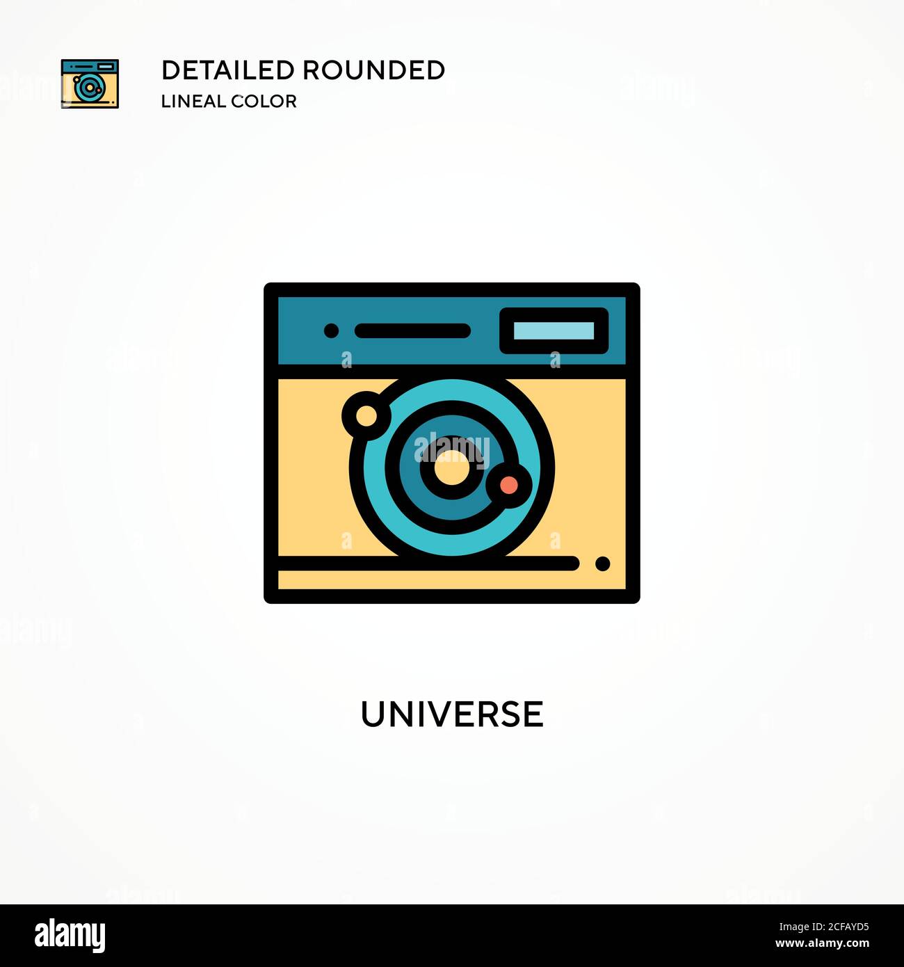 Universe vector icon. Modern vector illustration concepts. Easy to edit ...