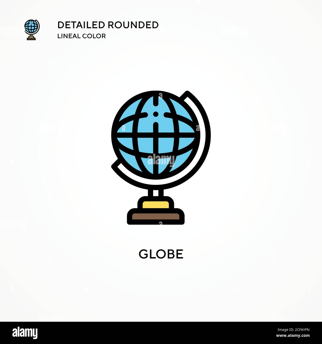 Globe vector icon. Modern vector illustration concepts. Easy to edit ...