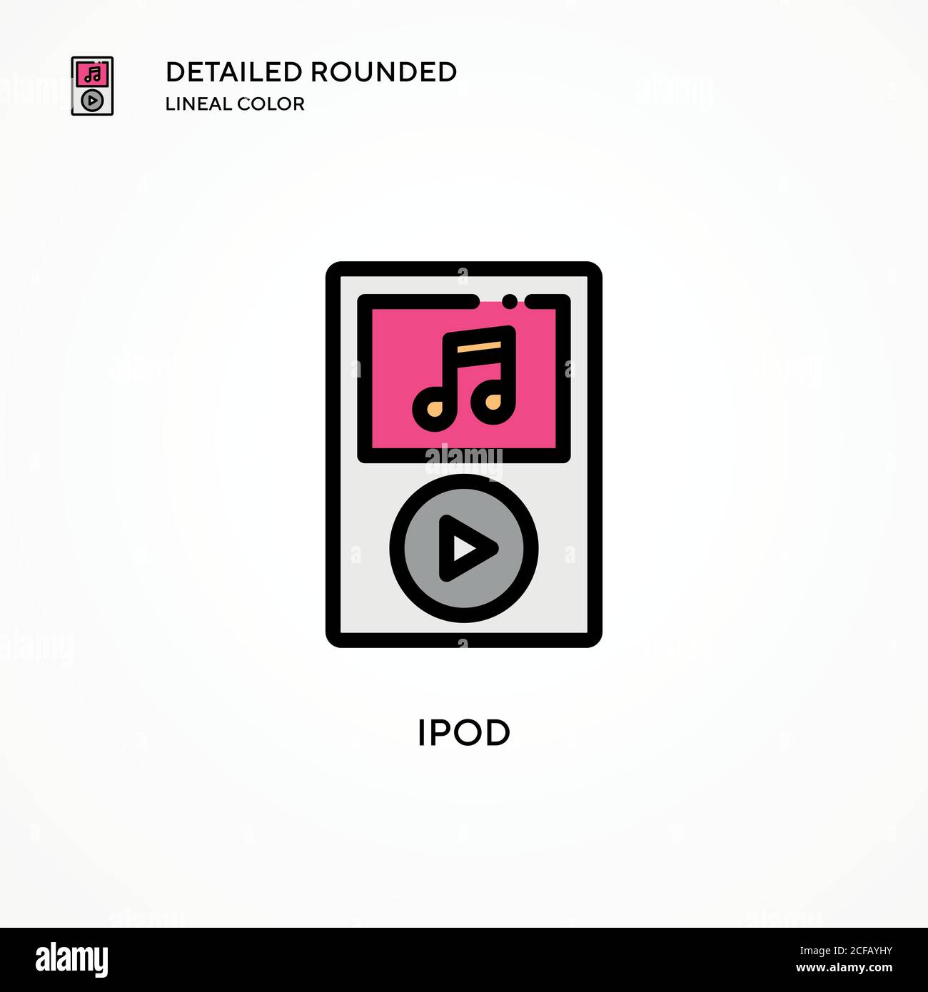 Ipod vector icon. Modern vector illustration concepts. Easy to edit and ...