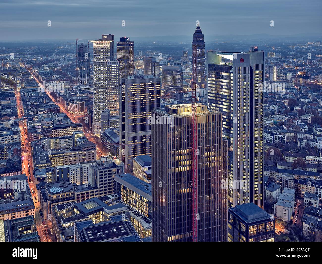 Main Tower, Neue Mainzer Strasse, City of Frankfurt am Main, Hesse ...