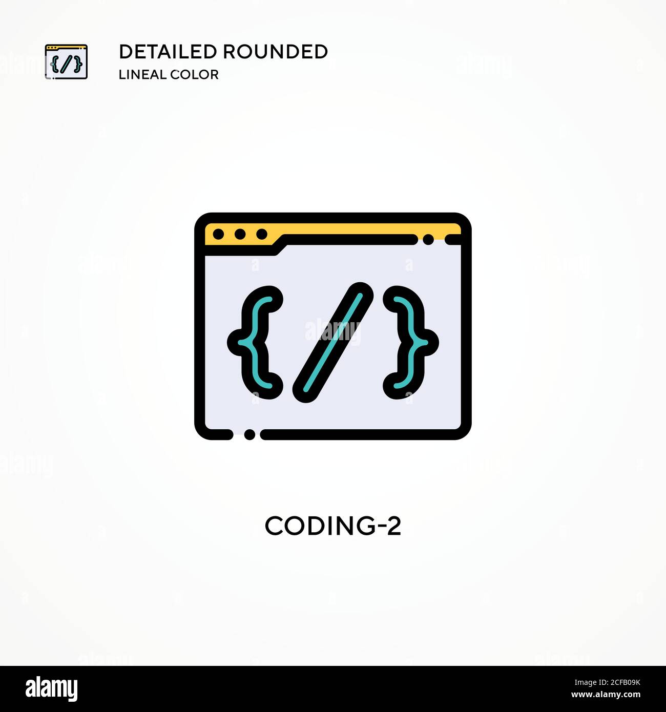 Coding-2 vector icon. Modern vector illustration concepts. Easy to edit ...
