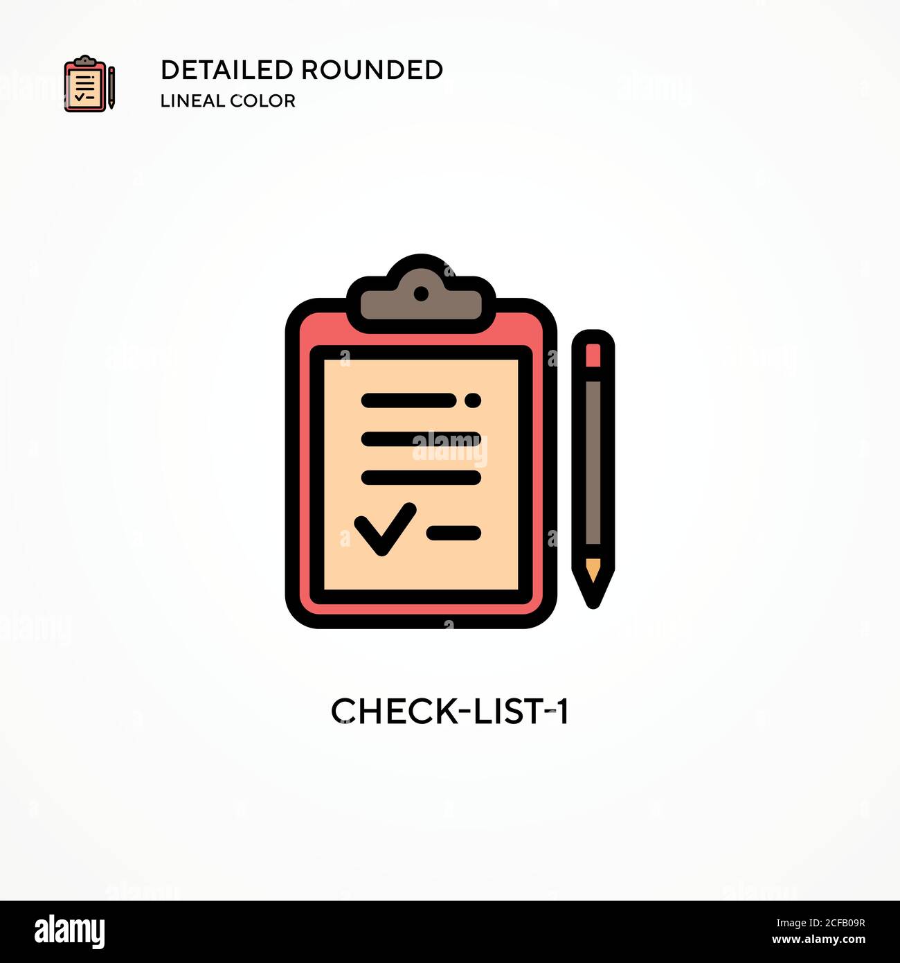 Check-list-1 vector icon. Modern vector illustration concepts. Easy to ...