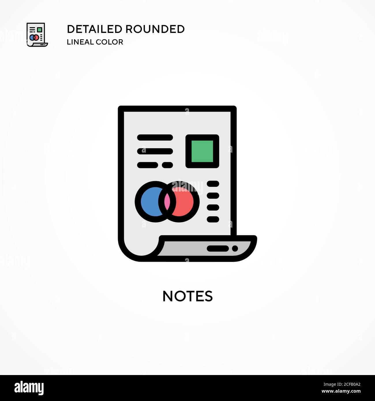 Notes vector icon. Modern vector illustration concepts. Easy to edit ...