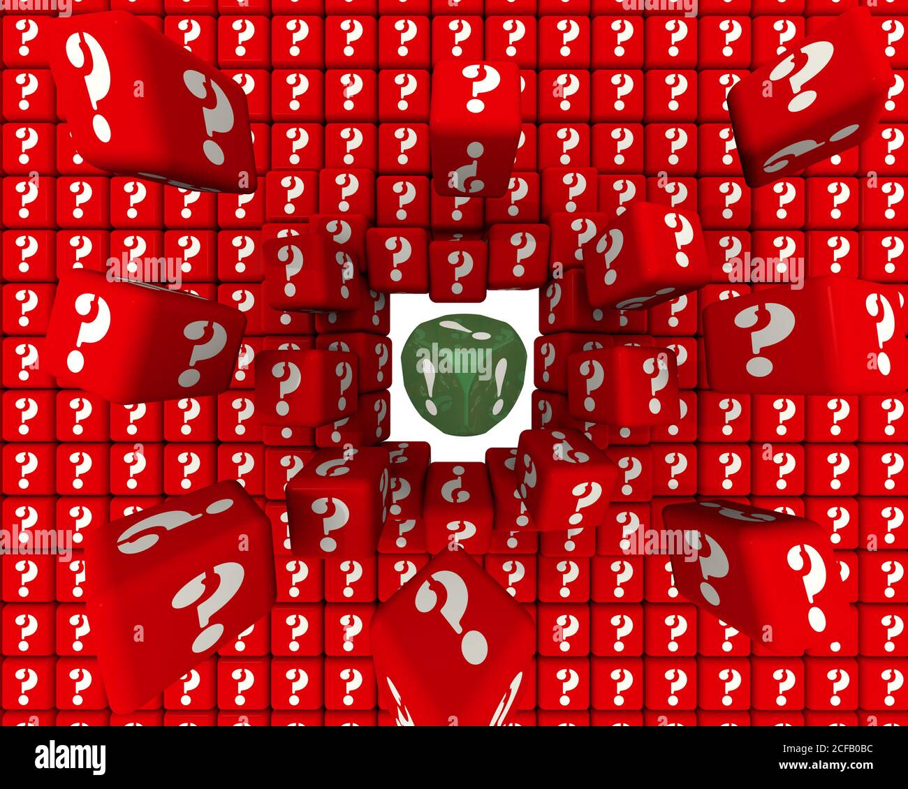 Flying 3d golden cubes hi-res stock photography and images - Alamy