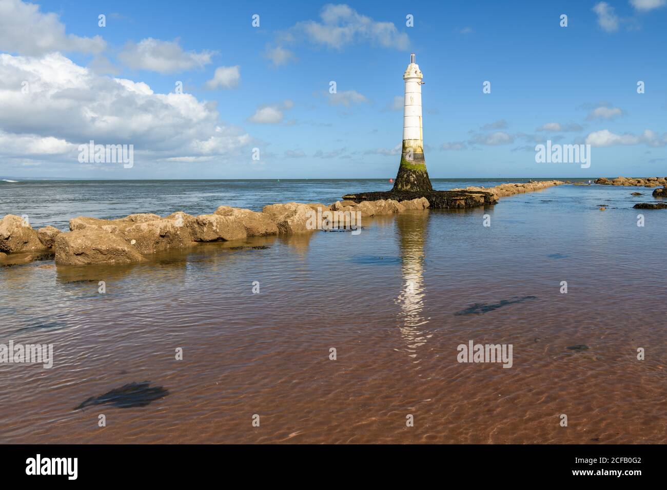 Shaldon lighthouse devon hi-res stock photography and images - Alamy