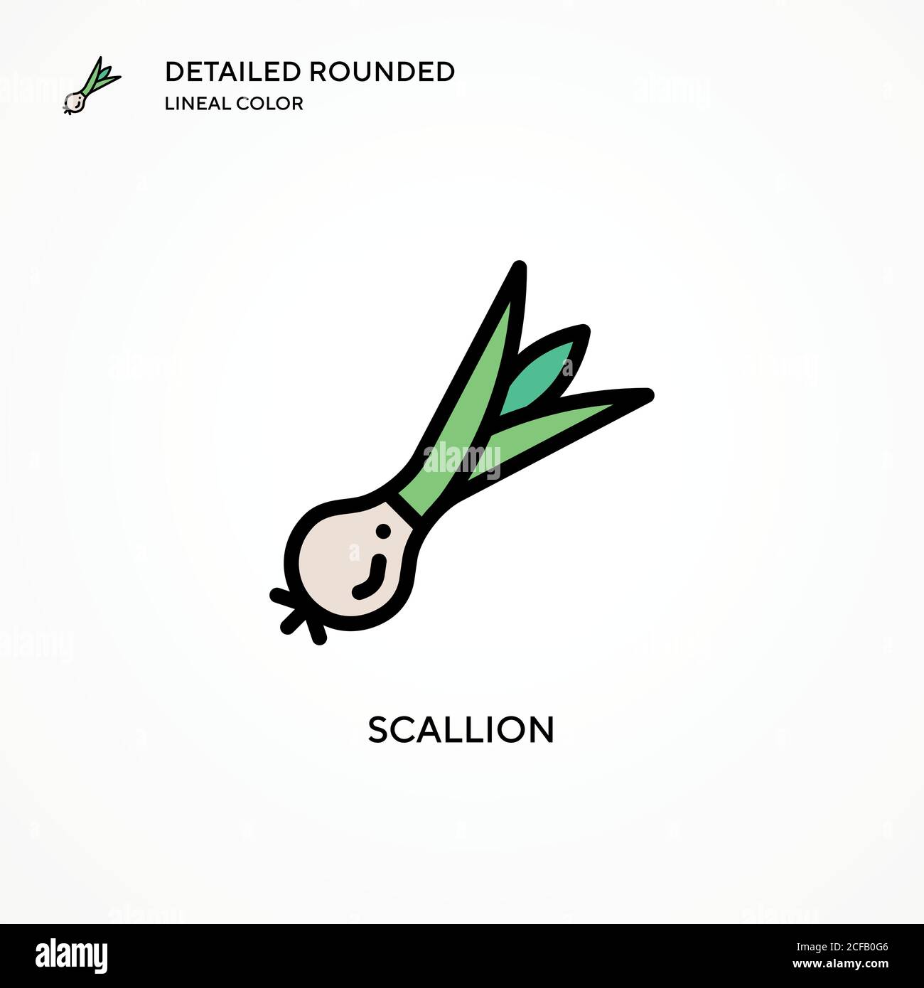 Scallions chopped Stock Vector Images - Alamy