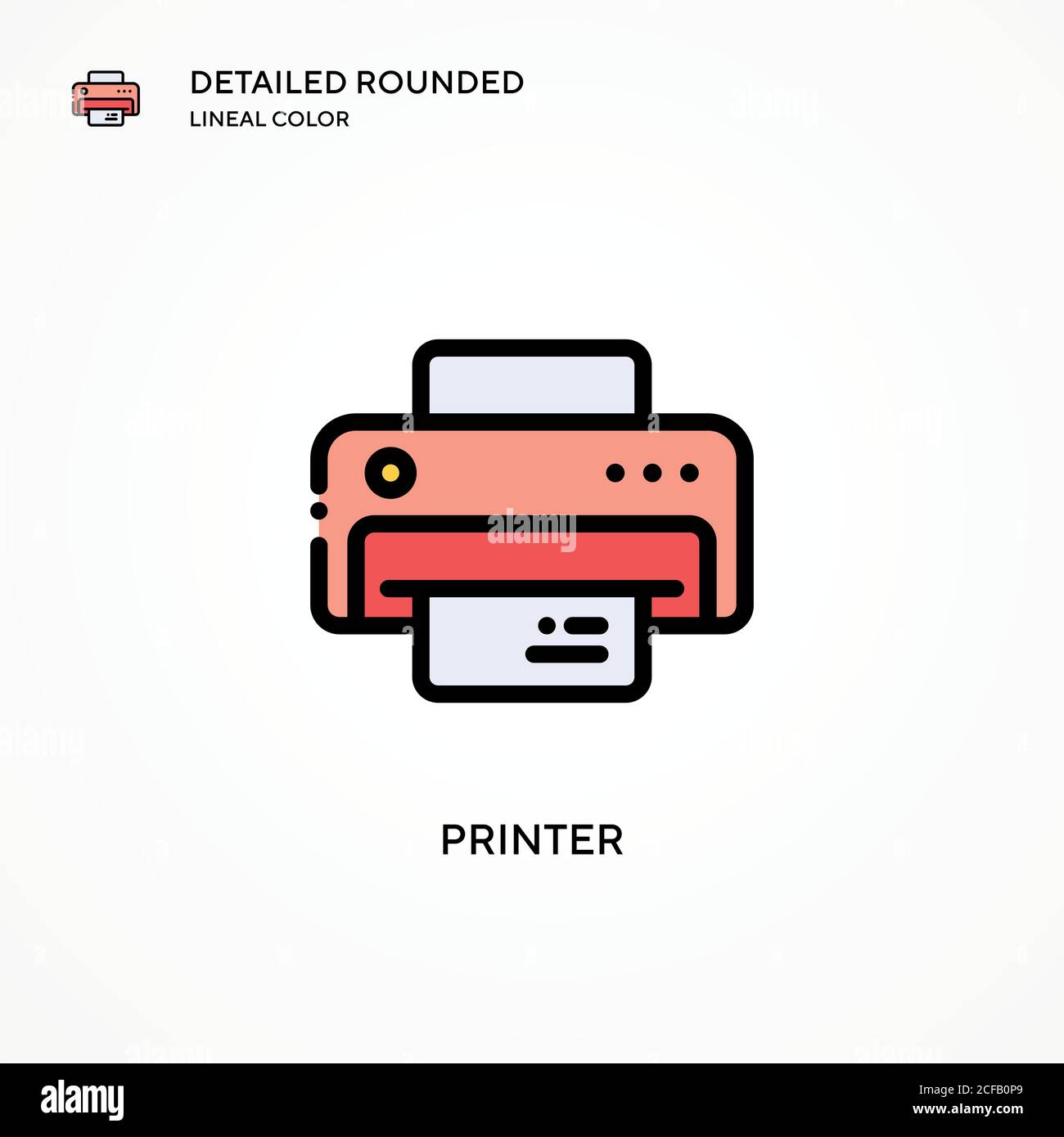 Printer vector icon. Modern vector illustration concepts. Easy to edit ...