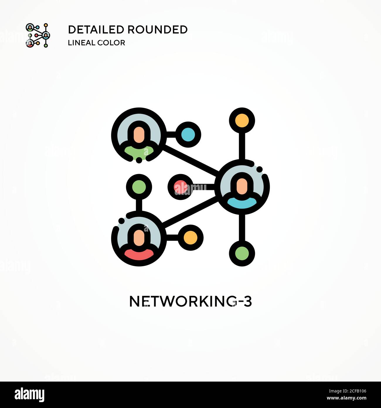 Networking-3 vector icon. Modern vector illustration concepts. Easy to ...