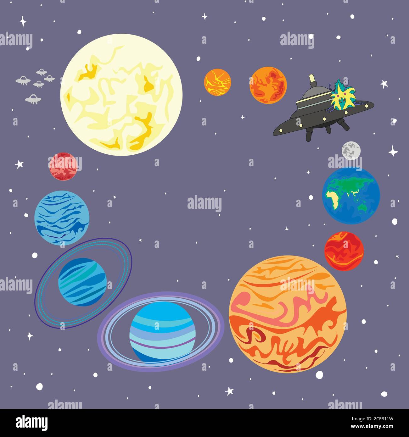 Alien Solar System Art