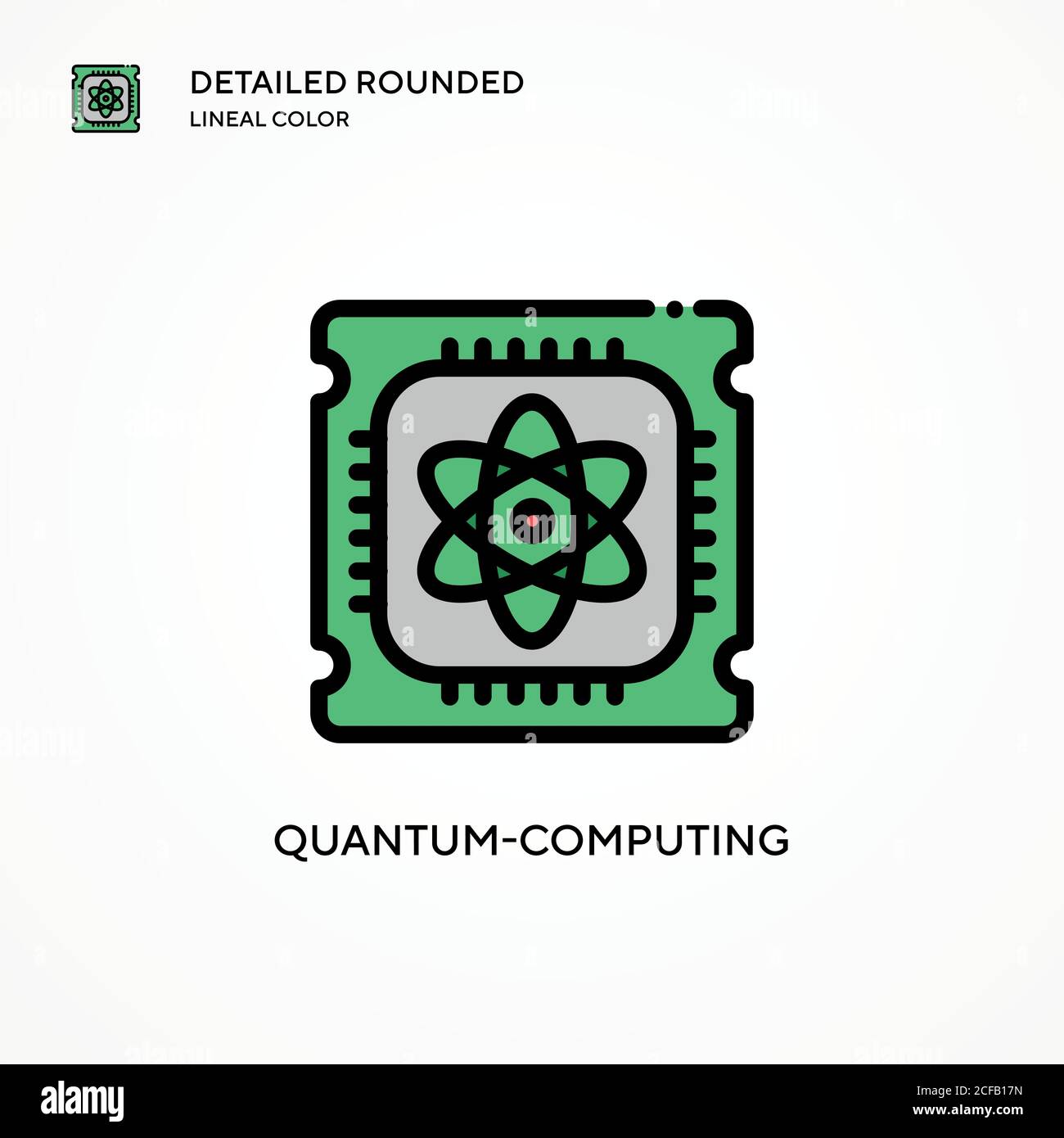 Quantum-computing vector icon. Modern vector illustration concepts ...