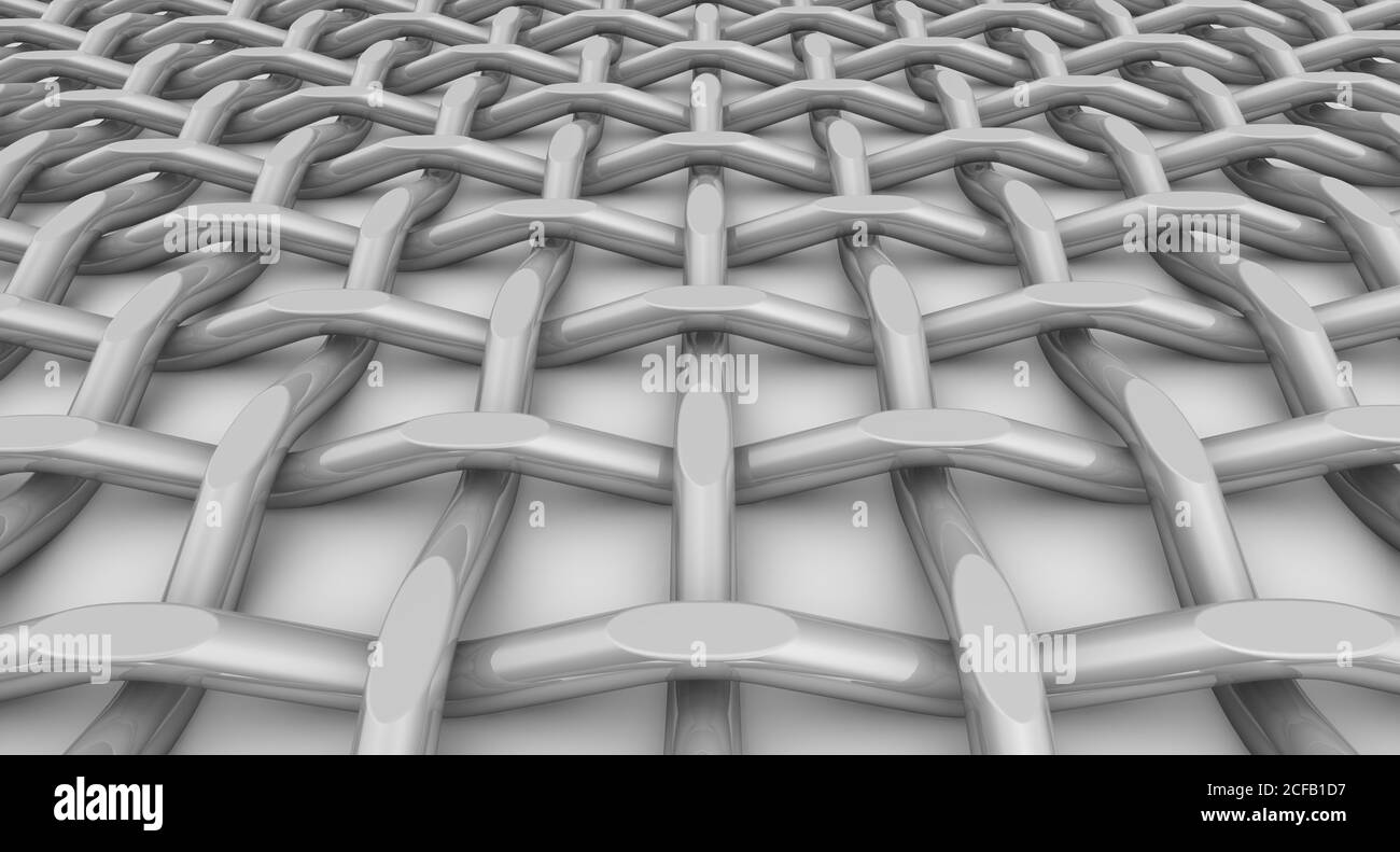 Metal grid. Close-up. 3D illustration Stock Photo - Alamy