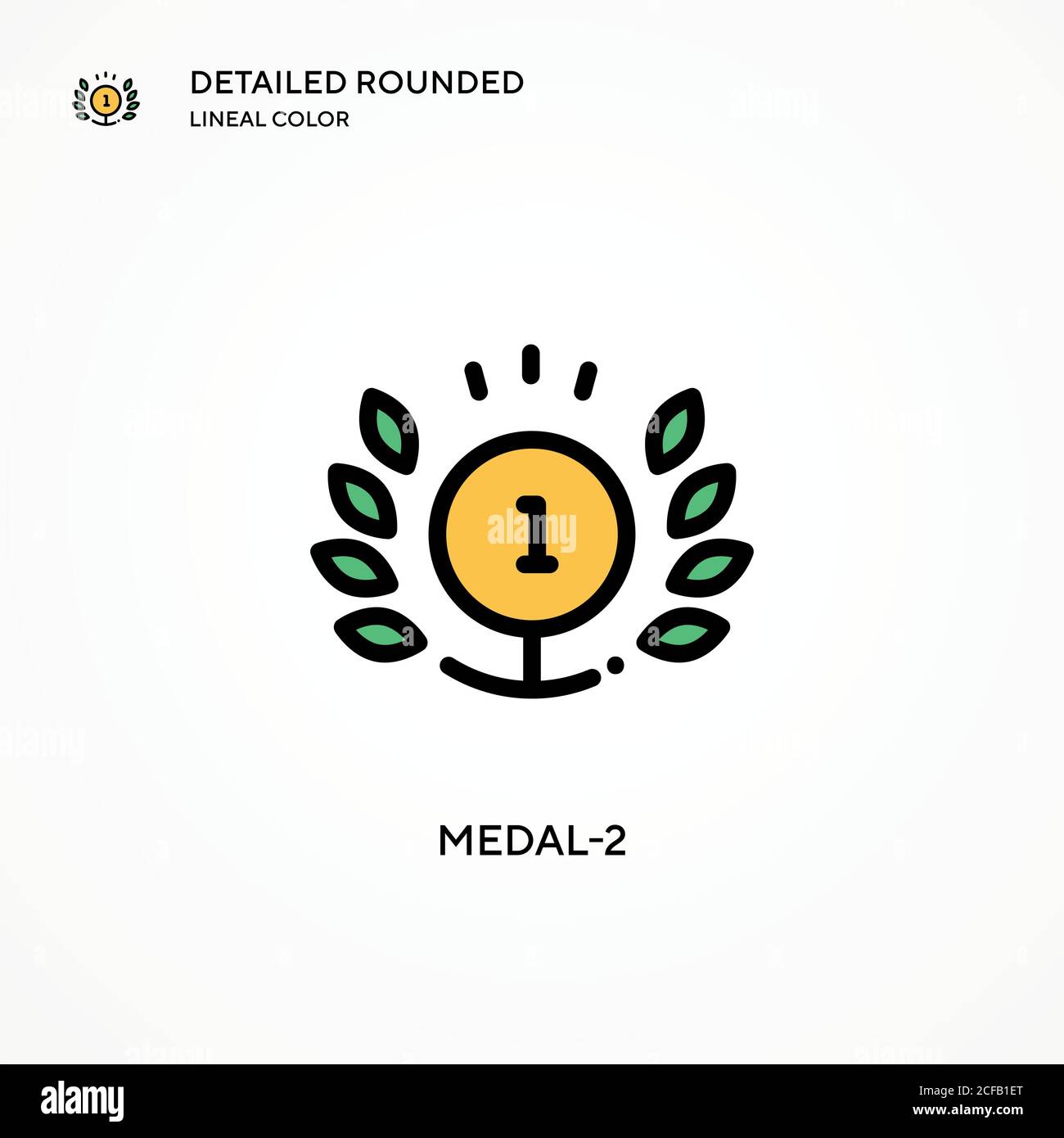 Medal-2 vector icon. Modern vector illustration concepts. Easy to edit ...