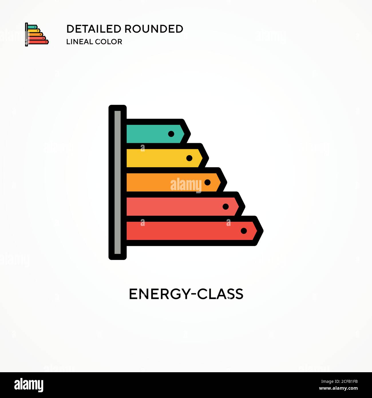 Energy-class vector icon. Modern vector illustration concepts. Easy to ...