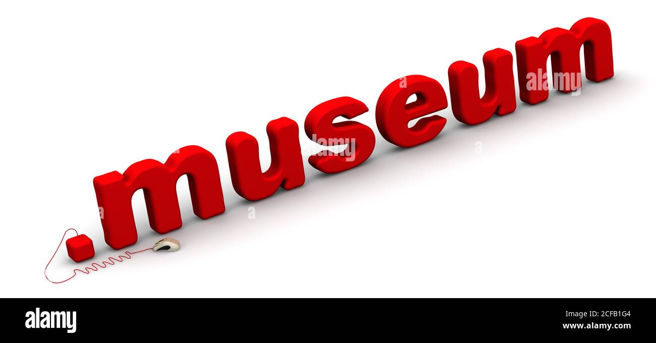 Top-level domain .museum. Domain name .museum and WWW abbreviation made ...