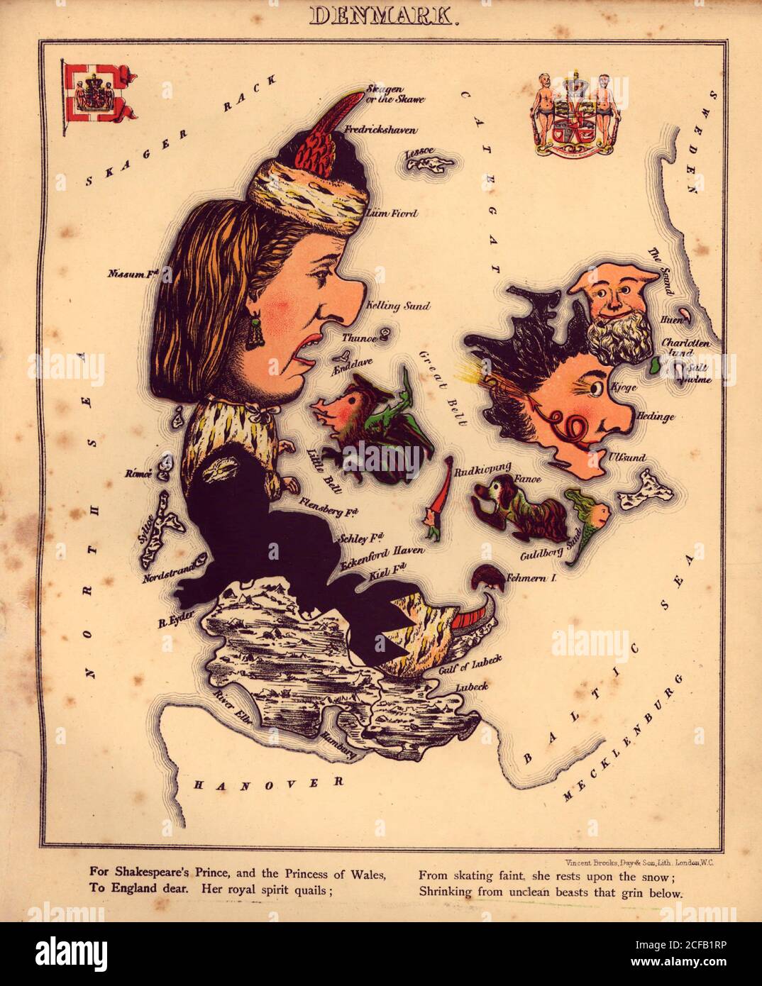 Funny map of denmark hi-res stock photography and images - Alamy