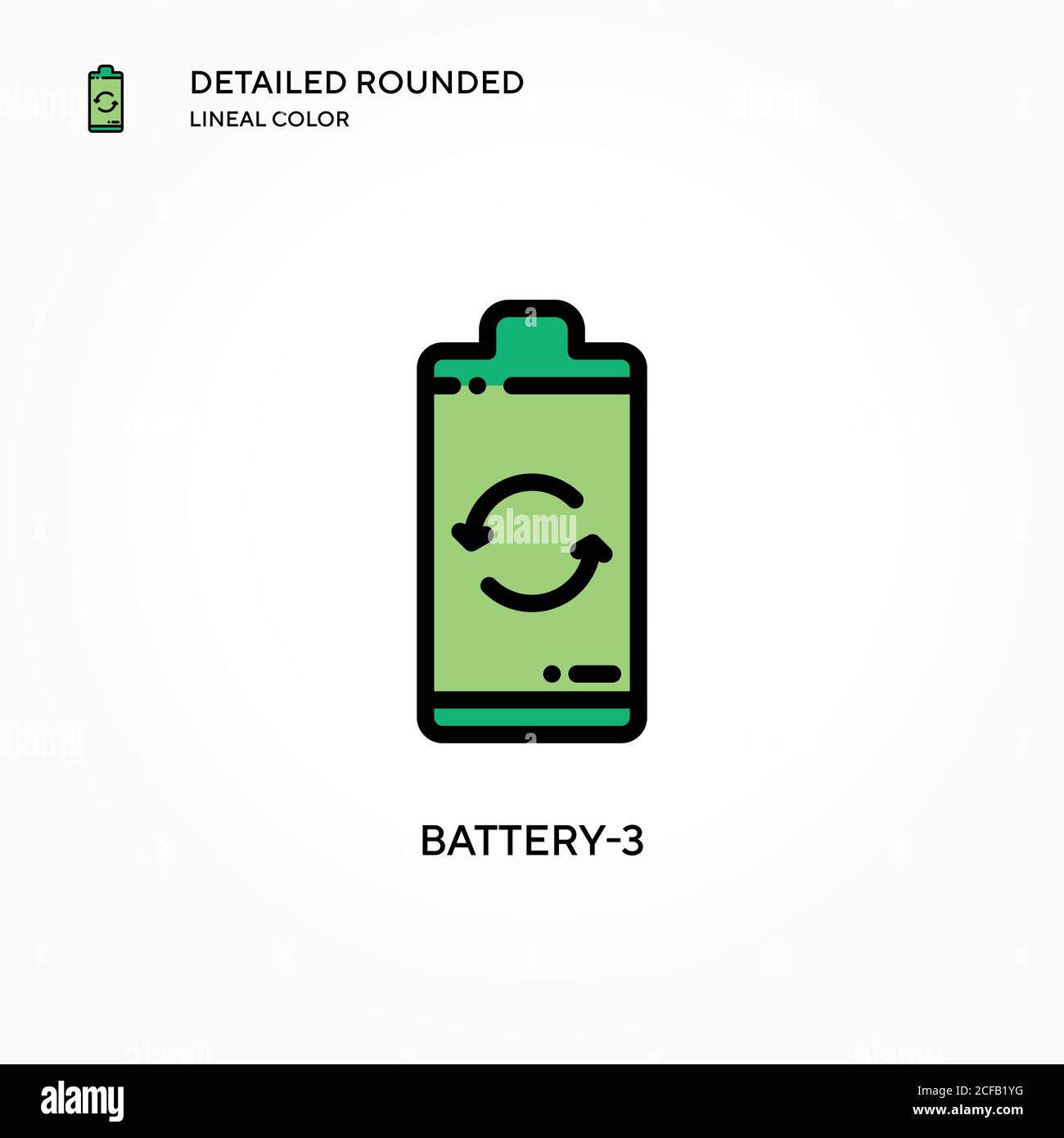 Battery-3 vector icon. Modern vector illustration concepts. Easy to ...