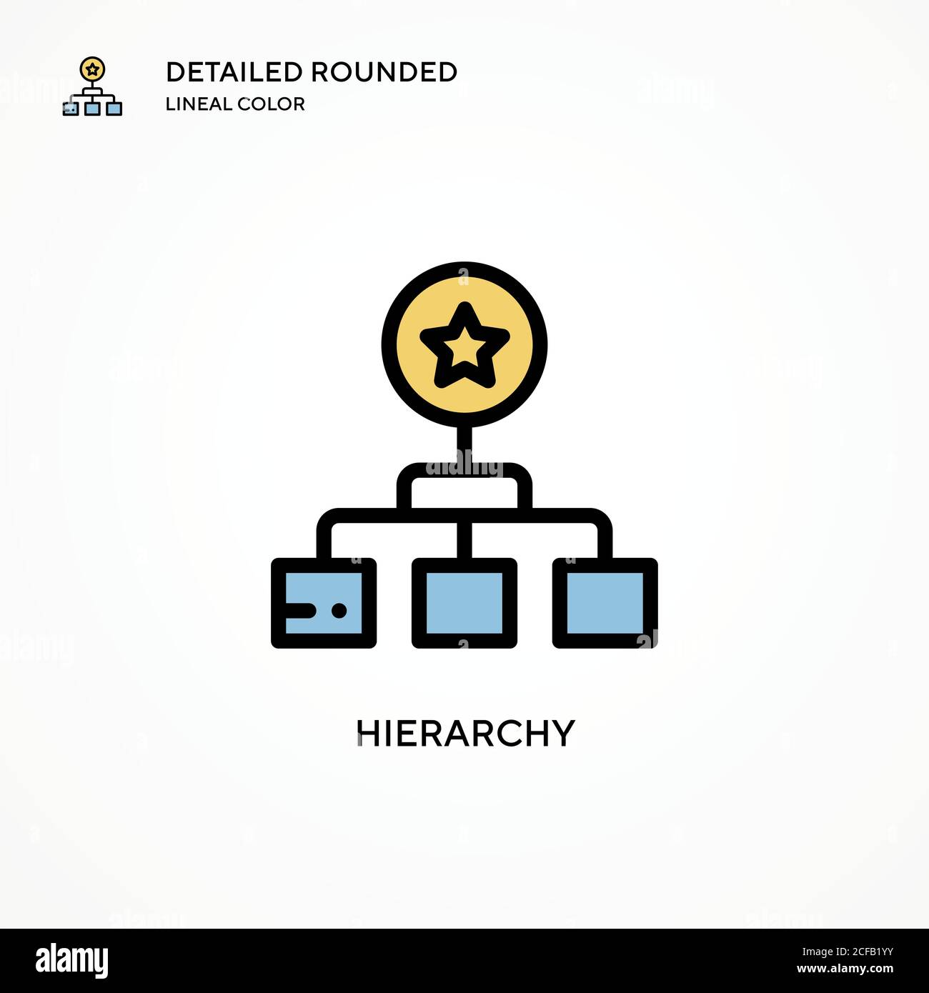 Hierarchy vector icon. Modern vector illustration concepts. Easy to ...