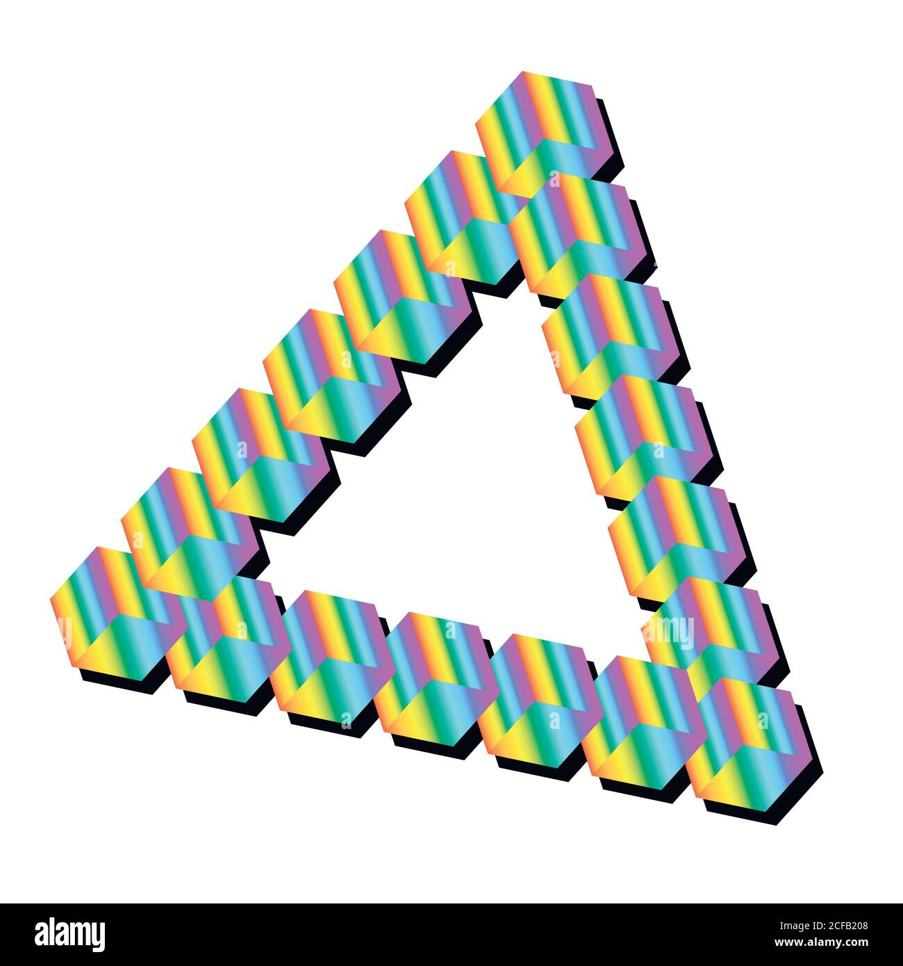Isometric rainbow triangle isolated Stock Vector Image & Art - Alamy