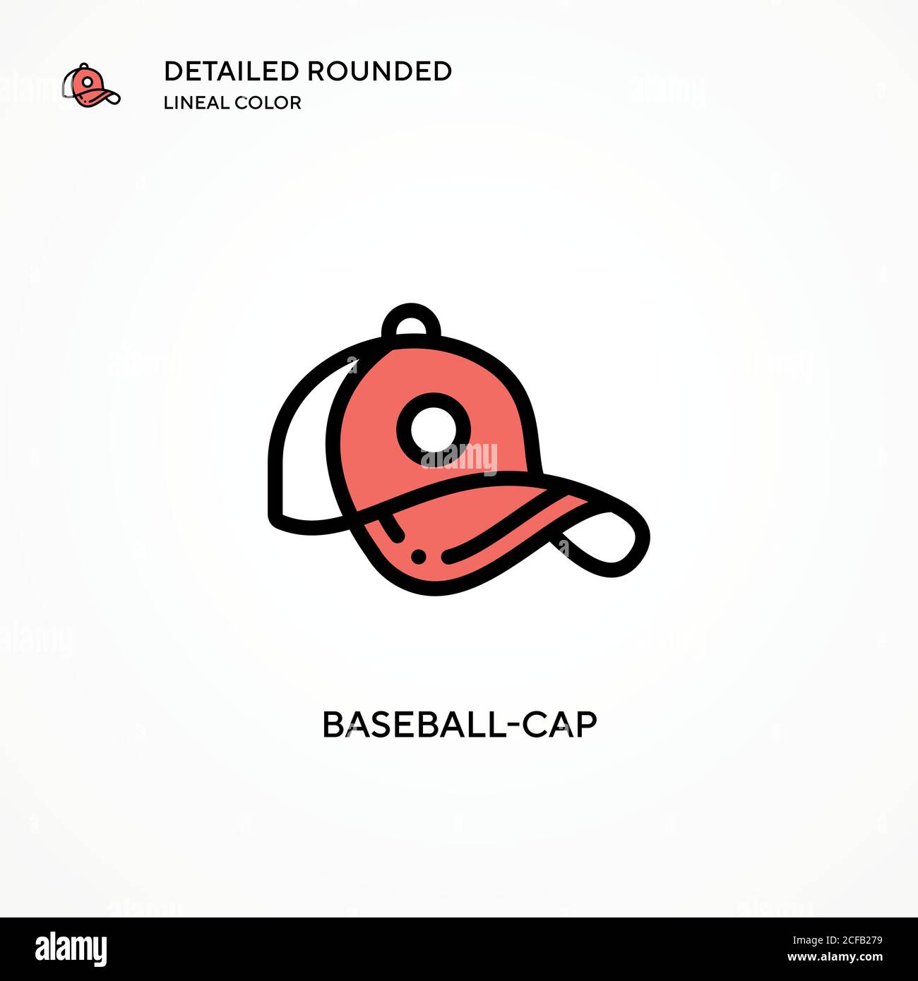 Baseball-cap vector icon. Modern vector illustration concepts. Easy to ...