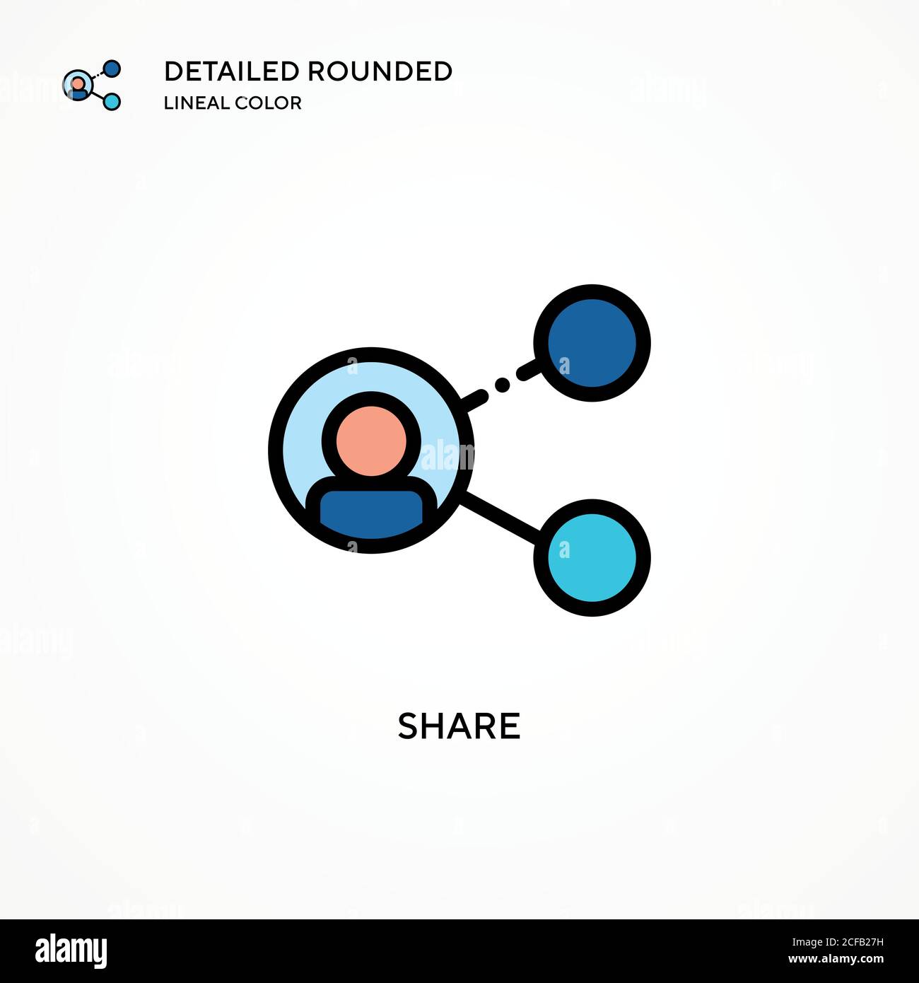 Share vector icon. Modern vector illustration concepts. Easy to edit ...
