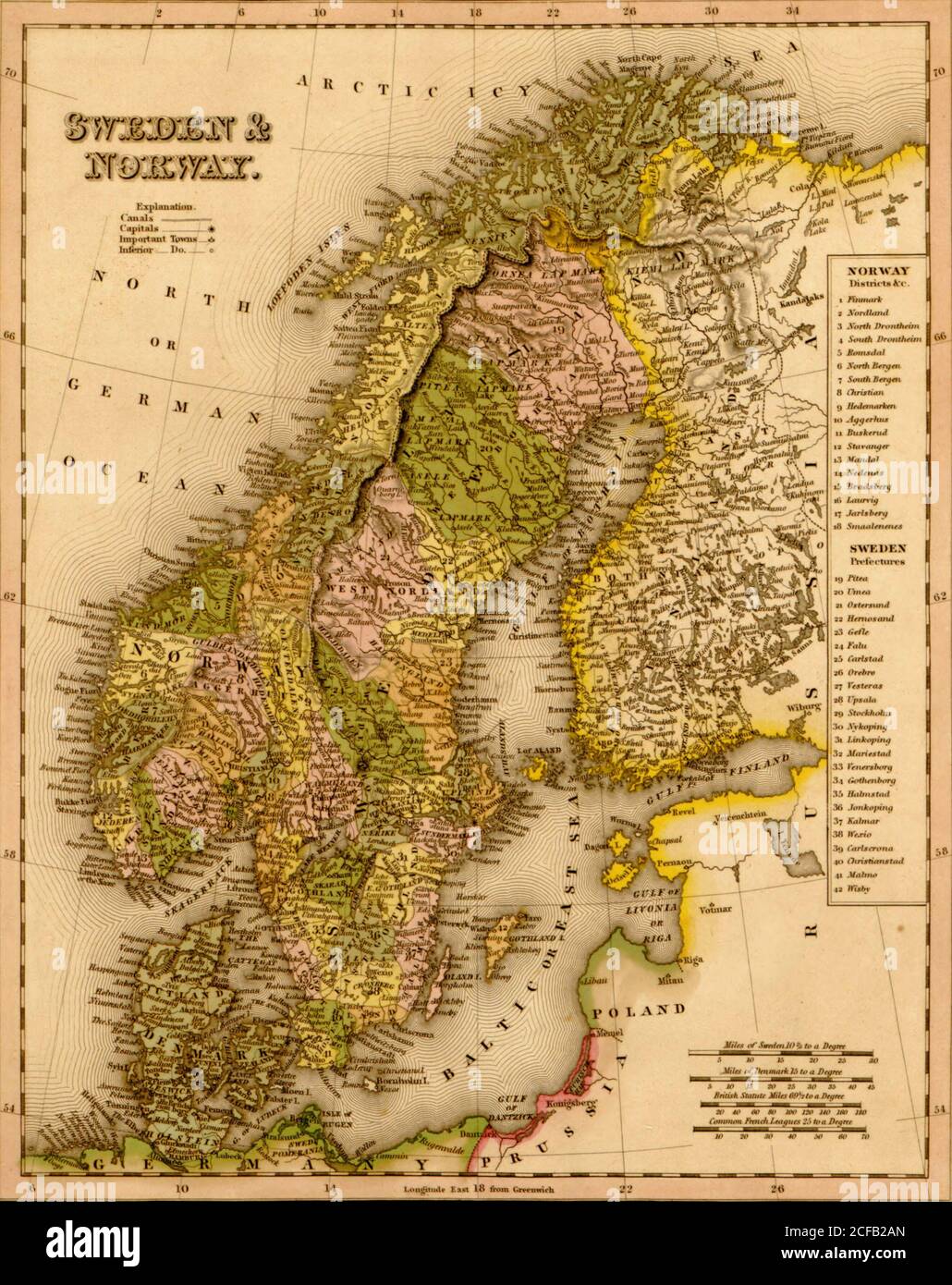 Norway maps hi-res stock photography and images - Alamy
